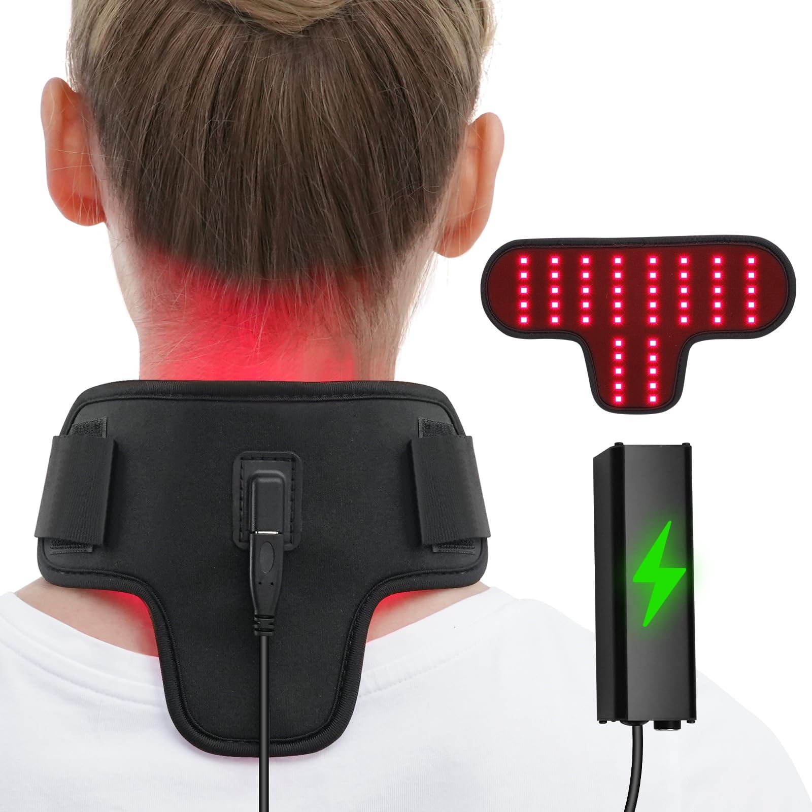 Amazon.com: Rechargeable Red Light Therapy for Neck, Portable Red Light ...