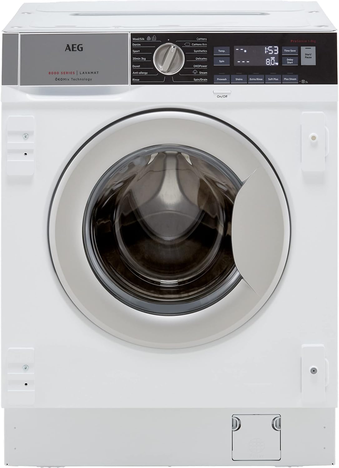 L8FC8432BI 8000 series 1400rpm Integrated Washing Machine 8kg Load ...