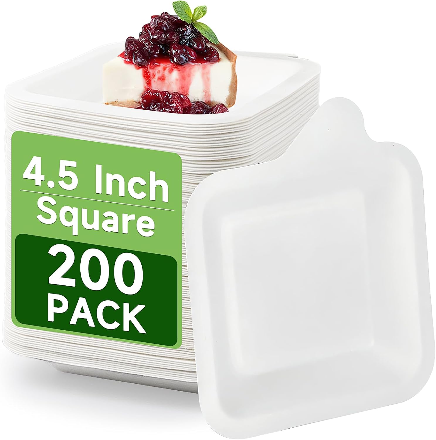 200 Pack Small Paper Plates, 4.5 Inch Bulk Disposable Paper Plate ...