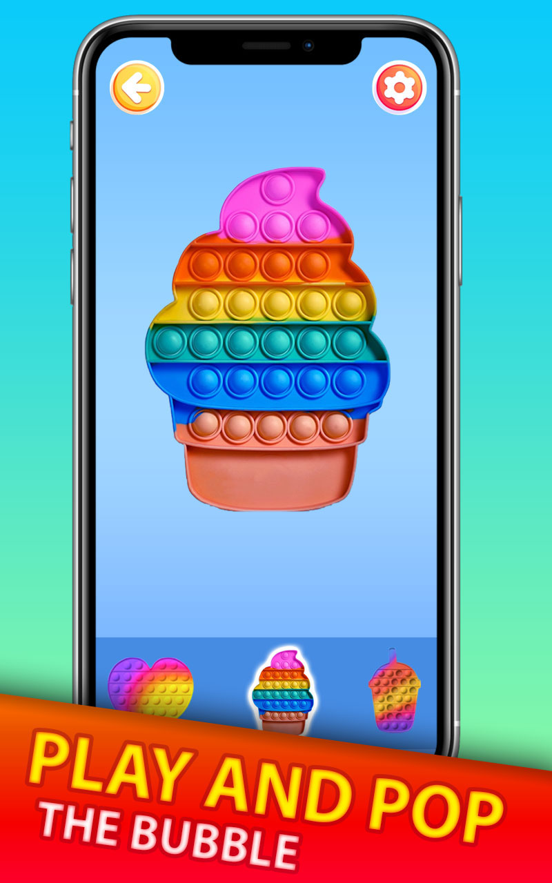 Bubble Pop It Fidget Toys Push 3D - Fidget Pop it Master Antistress ...