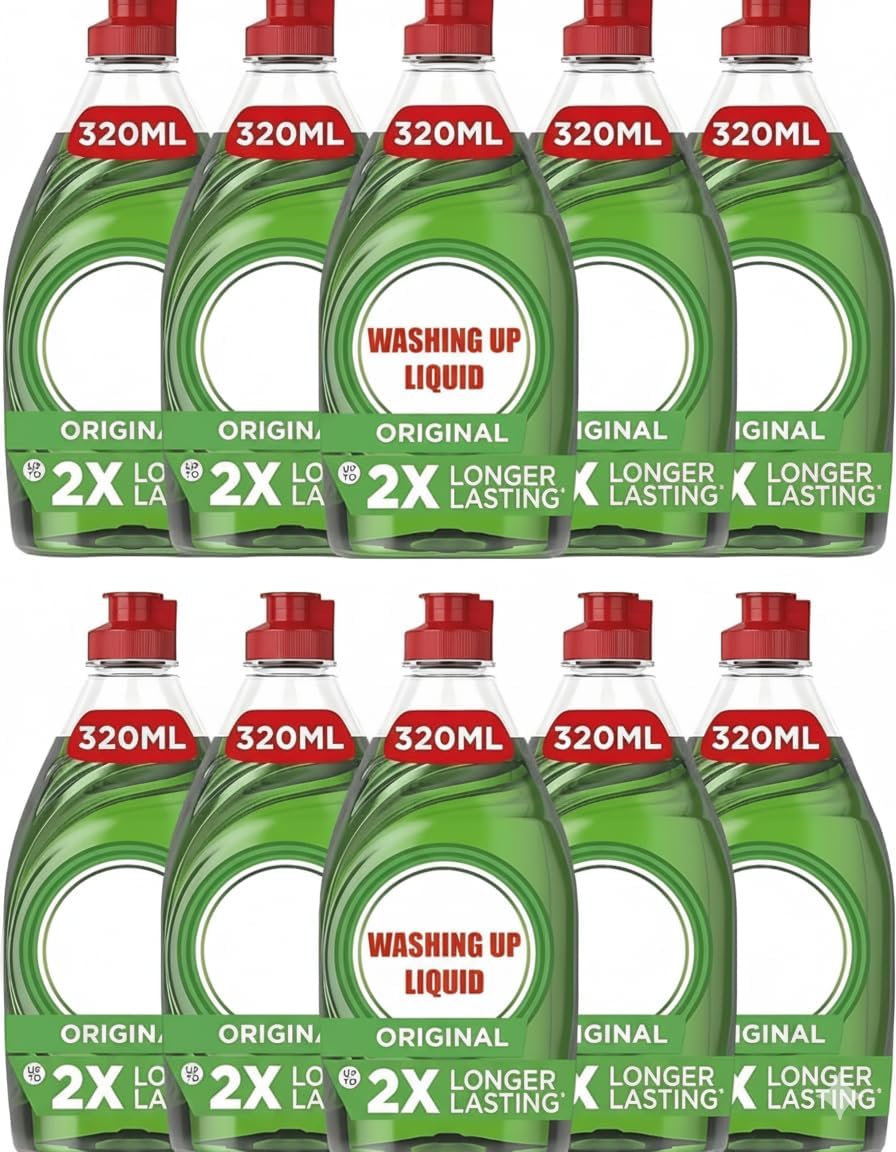 fairy washing up liquid pack10 (320ml Each) - fairy washing up liquid ...