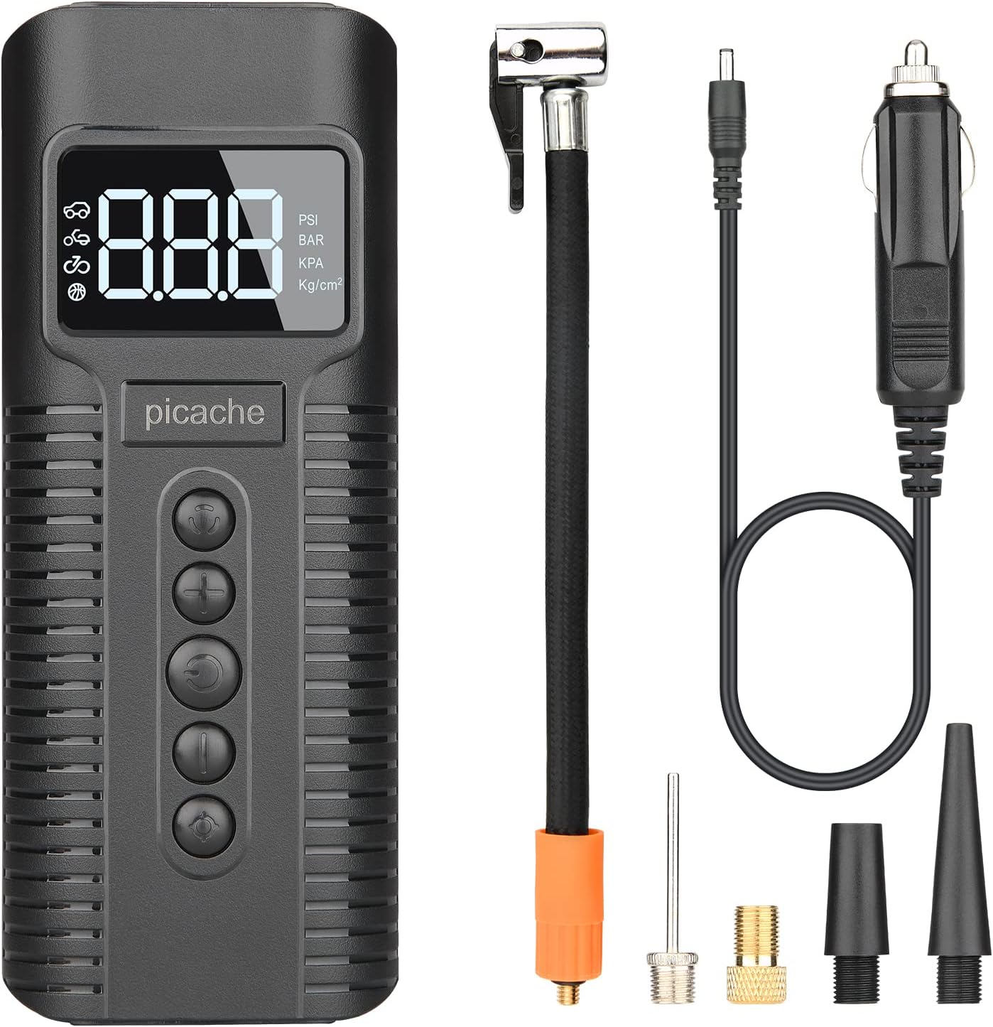 RAC HP223 12V Compact Inflator - Built-In Light - For Cars, Motorcycles ...