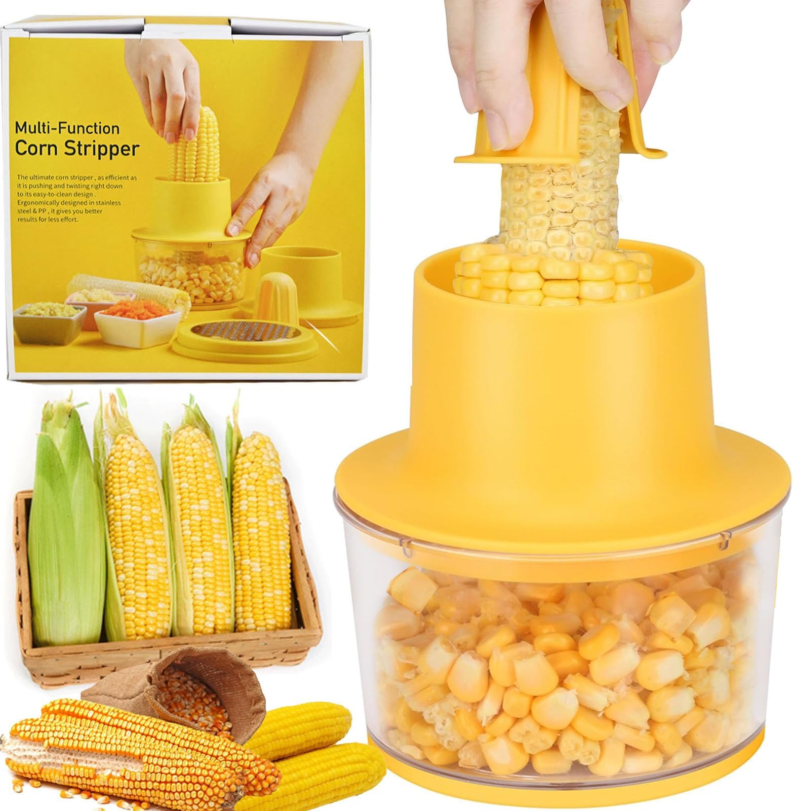 Amazon.com: Chef'n 102-812-017 Cob Corn Stripper : Grocery & Gourmet Food
