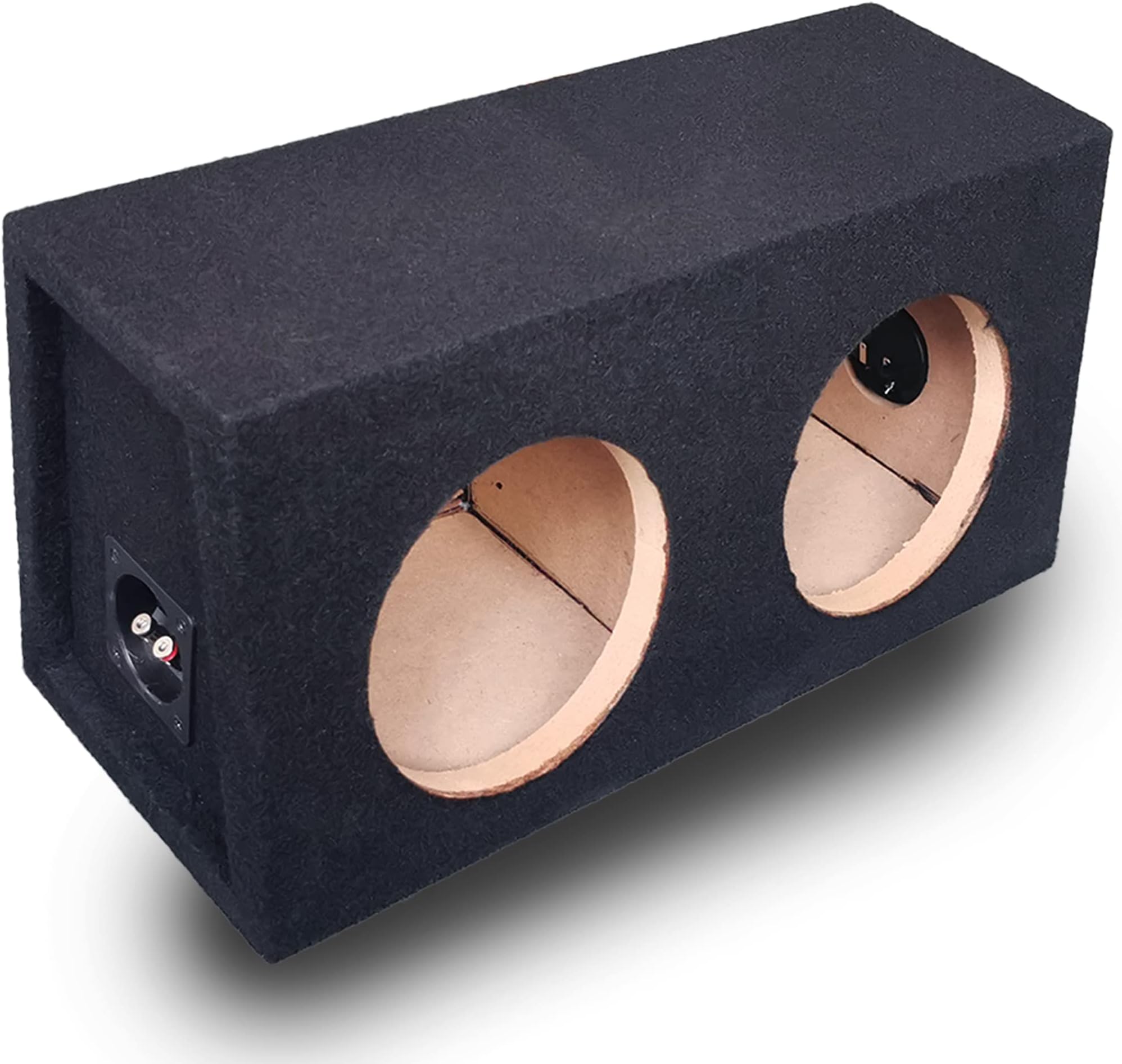 Amazon.com: Q Power QBOMB8V Dual 8 Inch Vented Port Subwoofer Sub Box ...