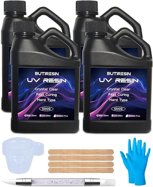 Amazon.com: ButiResin 2000g UV Resin, UV Resin Clear - Fast Curing ...