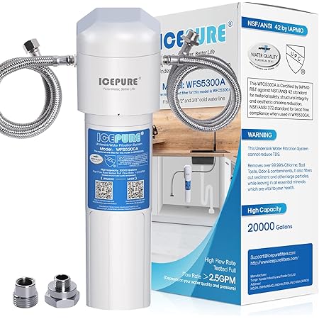 Waterdrop 10UA Under Sink Water Filter System, NSF/ANSI 42 Certified ...