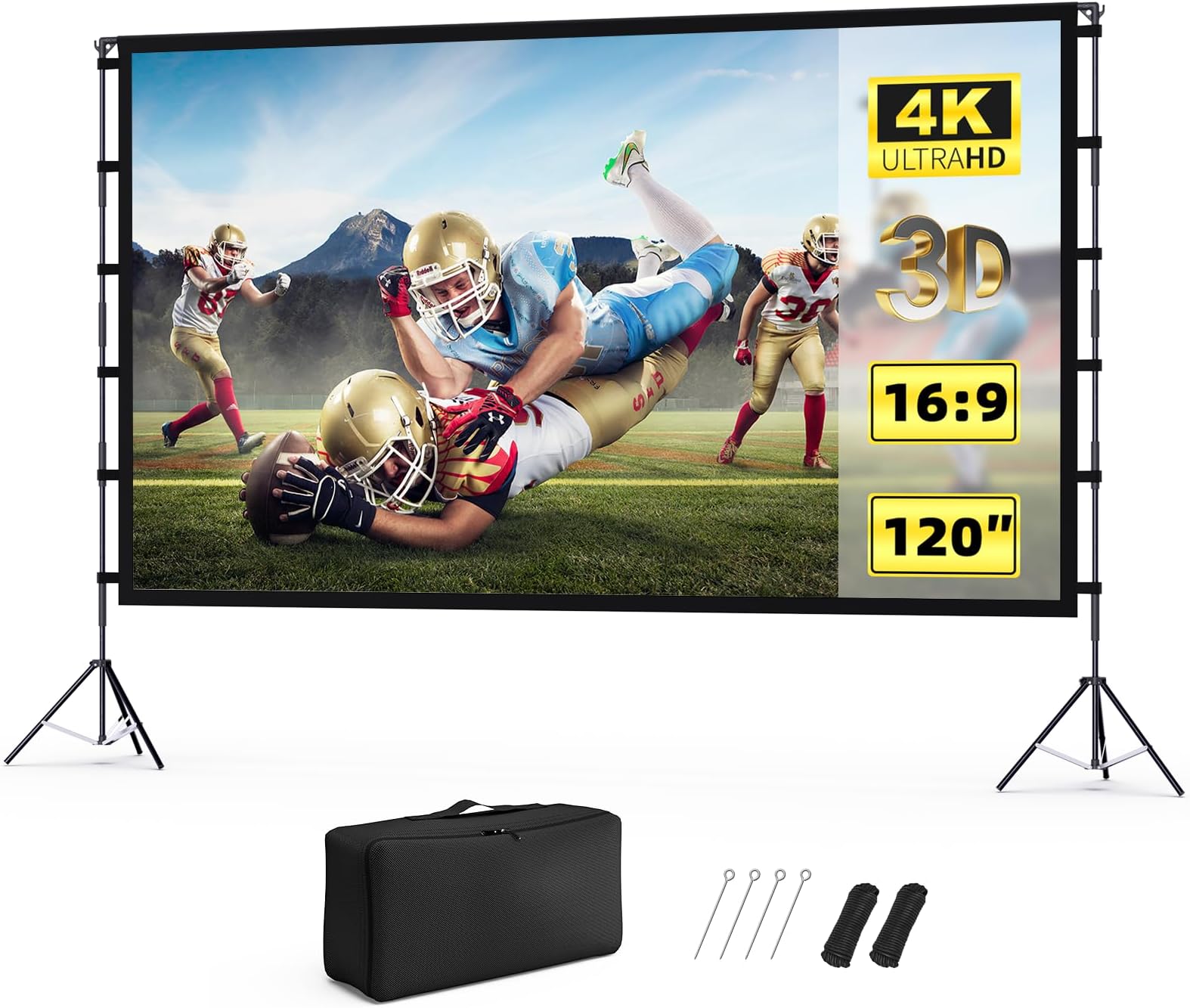 Amazon.com: Projector Screen Outdoor, Projector Screen with Stand ...