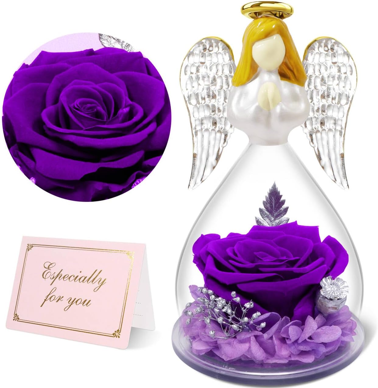 Amazon.com: Yamonic Preserved Flowers Rose Birthday Gifts for Women Mom ...