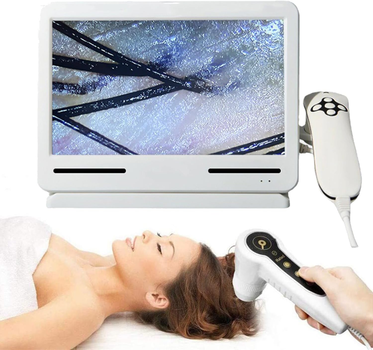 DPLXFPP Skin Diagnosis Hair Analyzer Machine, 10.1inch Skin Scalp ...