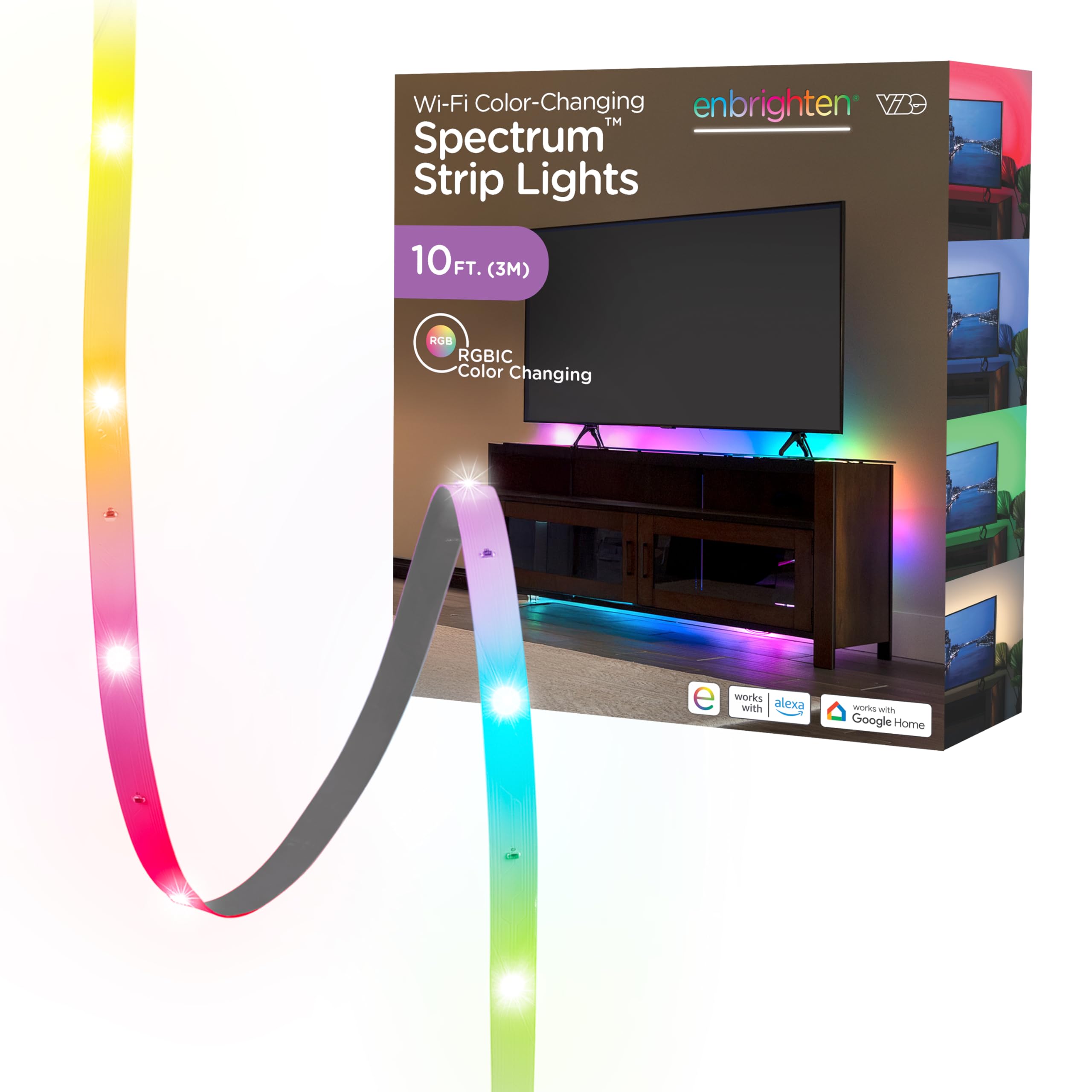 Snapklik.com : Enbrighten Vibe Spectrum Smart Indoor LED Strip Lights ...