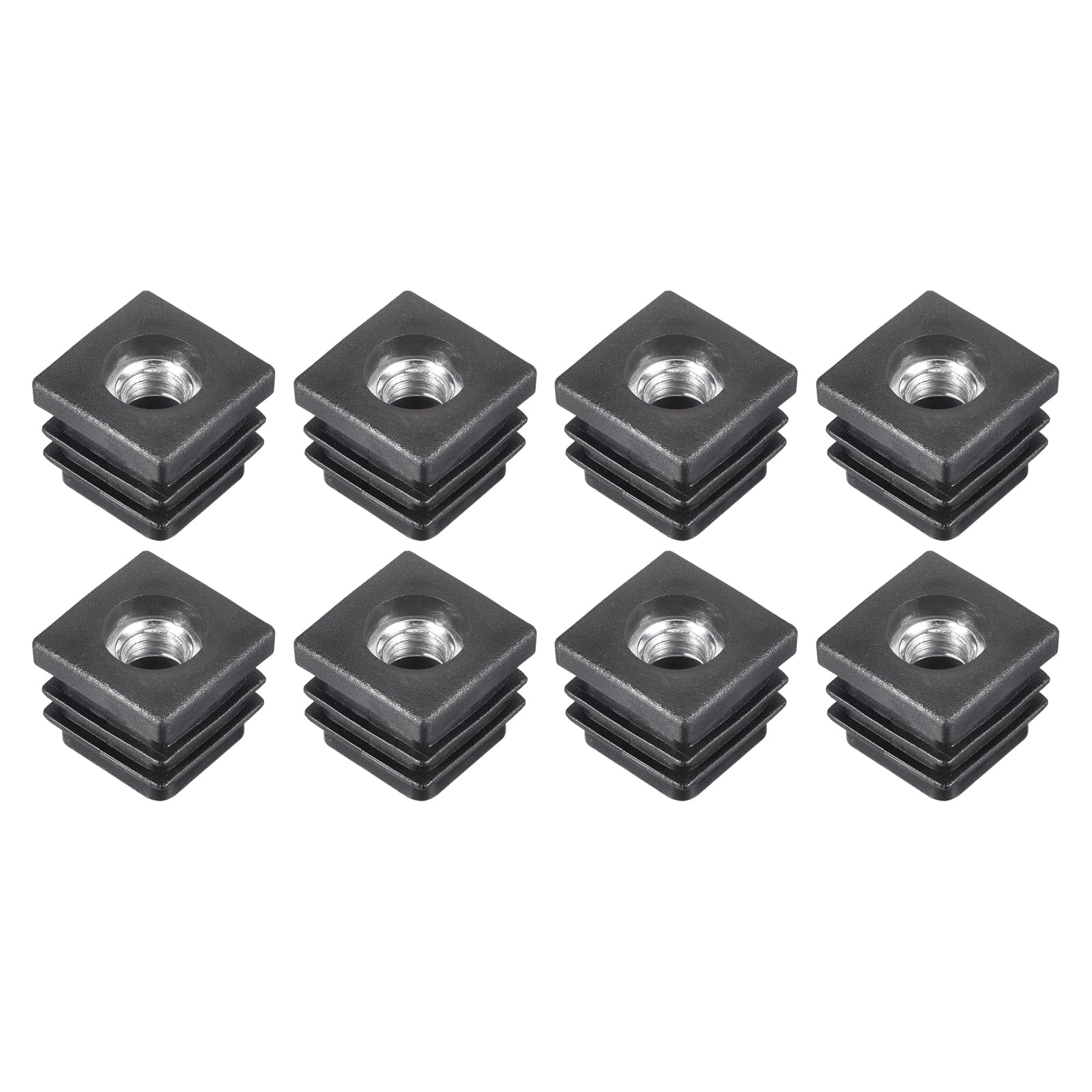Amazon.com: uxcell 8Pcs Inserts for Square Tubes with M8 Thread, for 0. ...
