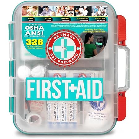 Amazon.com: Be Smart Get Prepared - 351 Piece First Aid Kit - Exceeds ...
