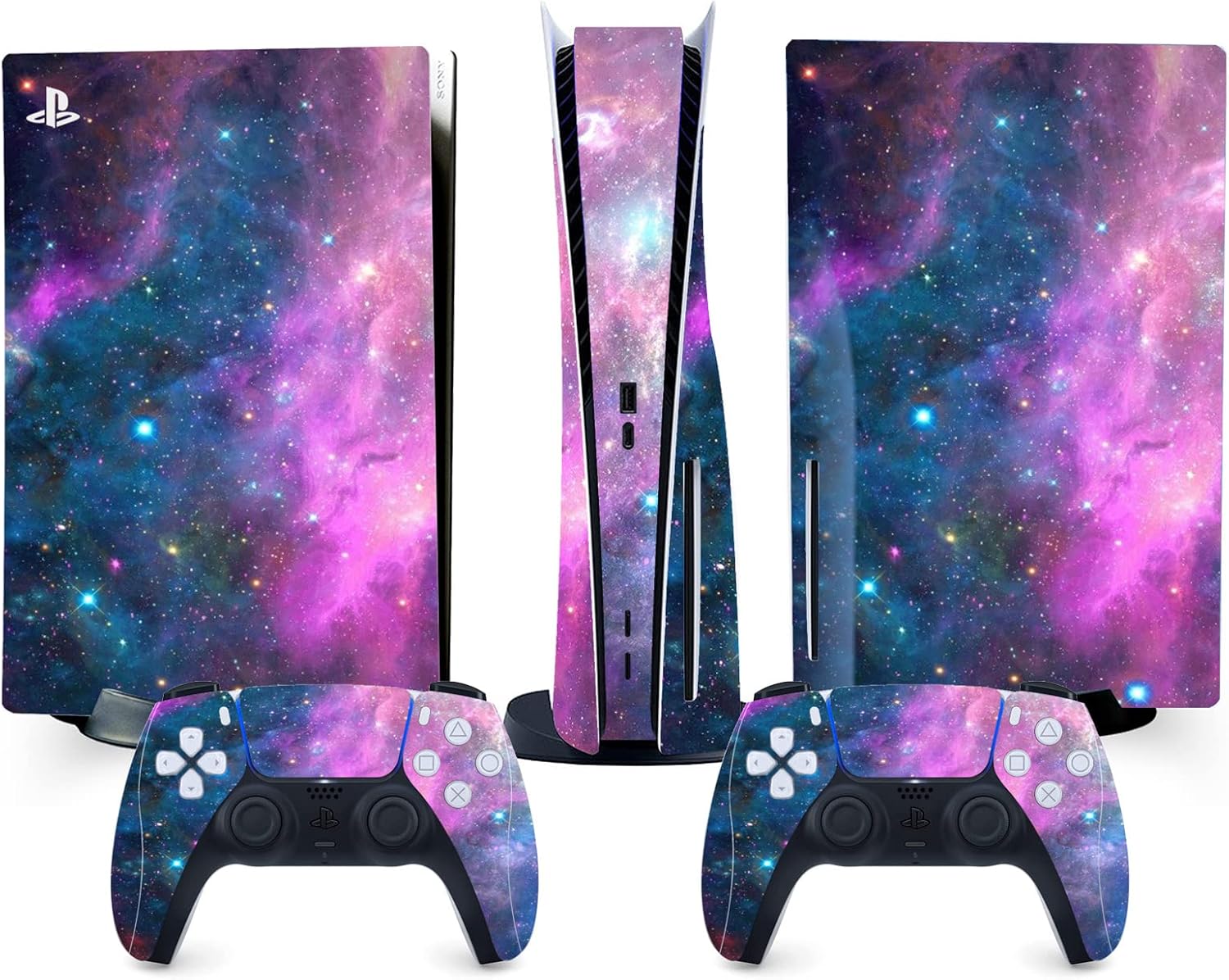Amazon.com: TANOKAY PS5 Console Skin and Controller Skin Set | Purple ...