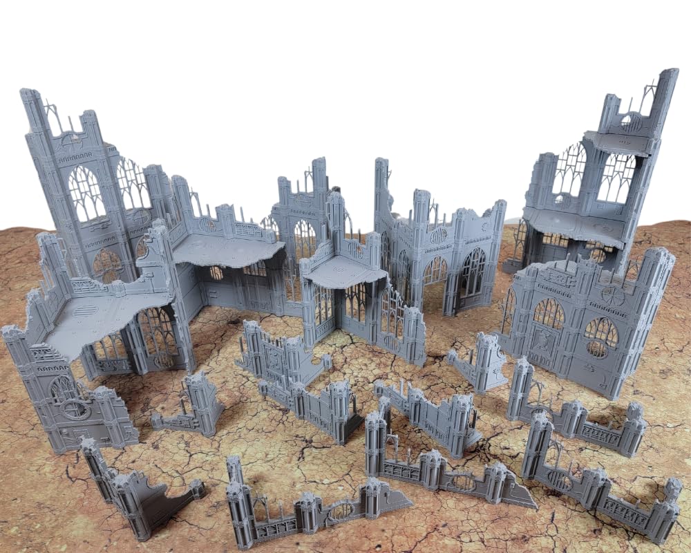 Amazon.com: Gothic Sector Terrain Set: 28mm Scale Buildings & Scatter Terrain for 2000-Point ...