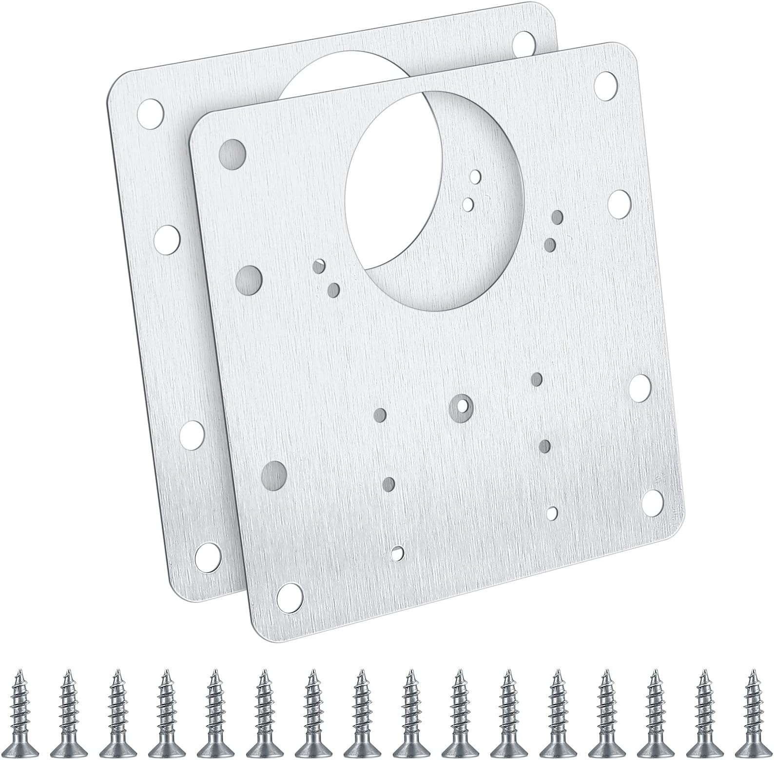 TOOINKCV Cabinet Hinges Repair Plates, Stainless Steel Kitchen Cabinet ...