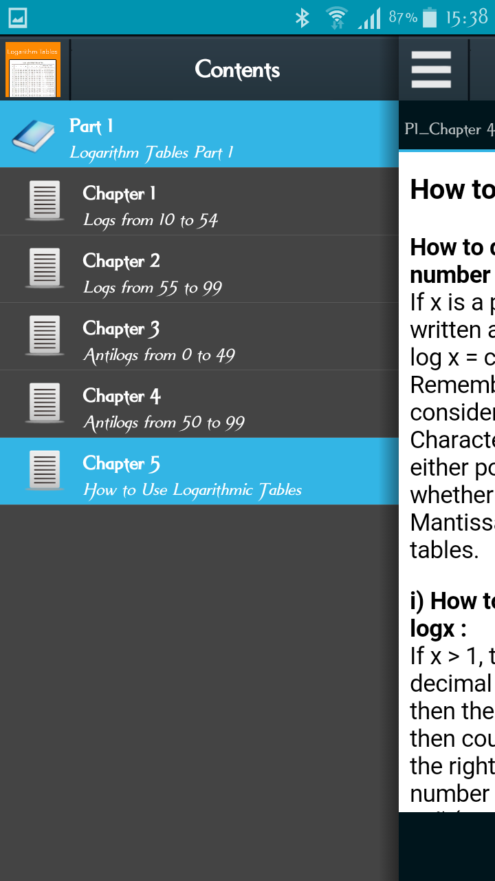 Logarithm Tables - App on Amazon Appstore