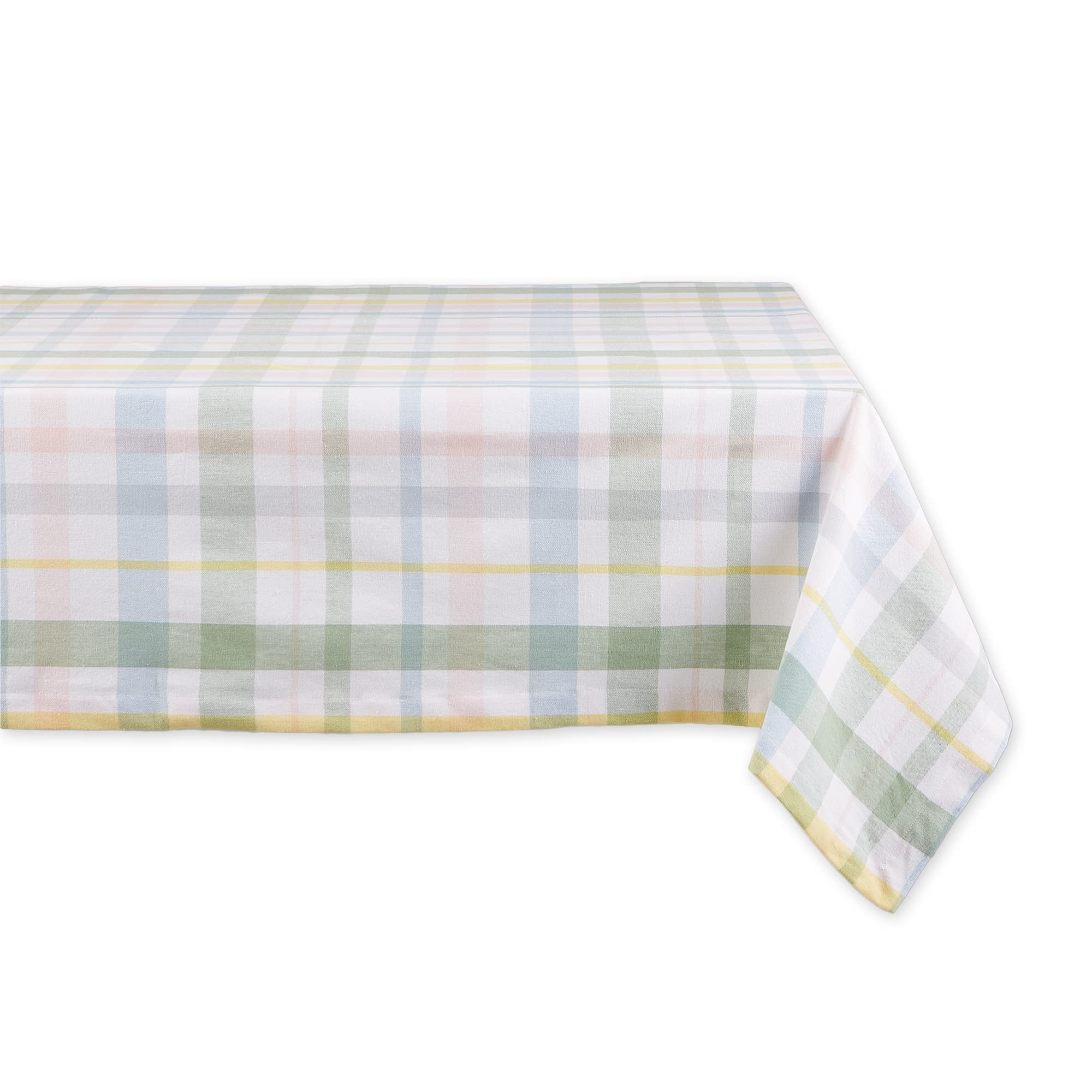 Amazon.com: DII Sweet Spring Plaid Tabletop Collection Reusable Machine ...