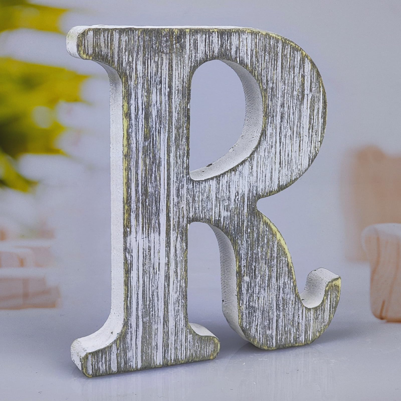 Amazon.com: Wooden Letters R,8 Inch Big Wooden Alphabet Letters ...