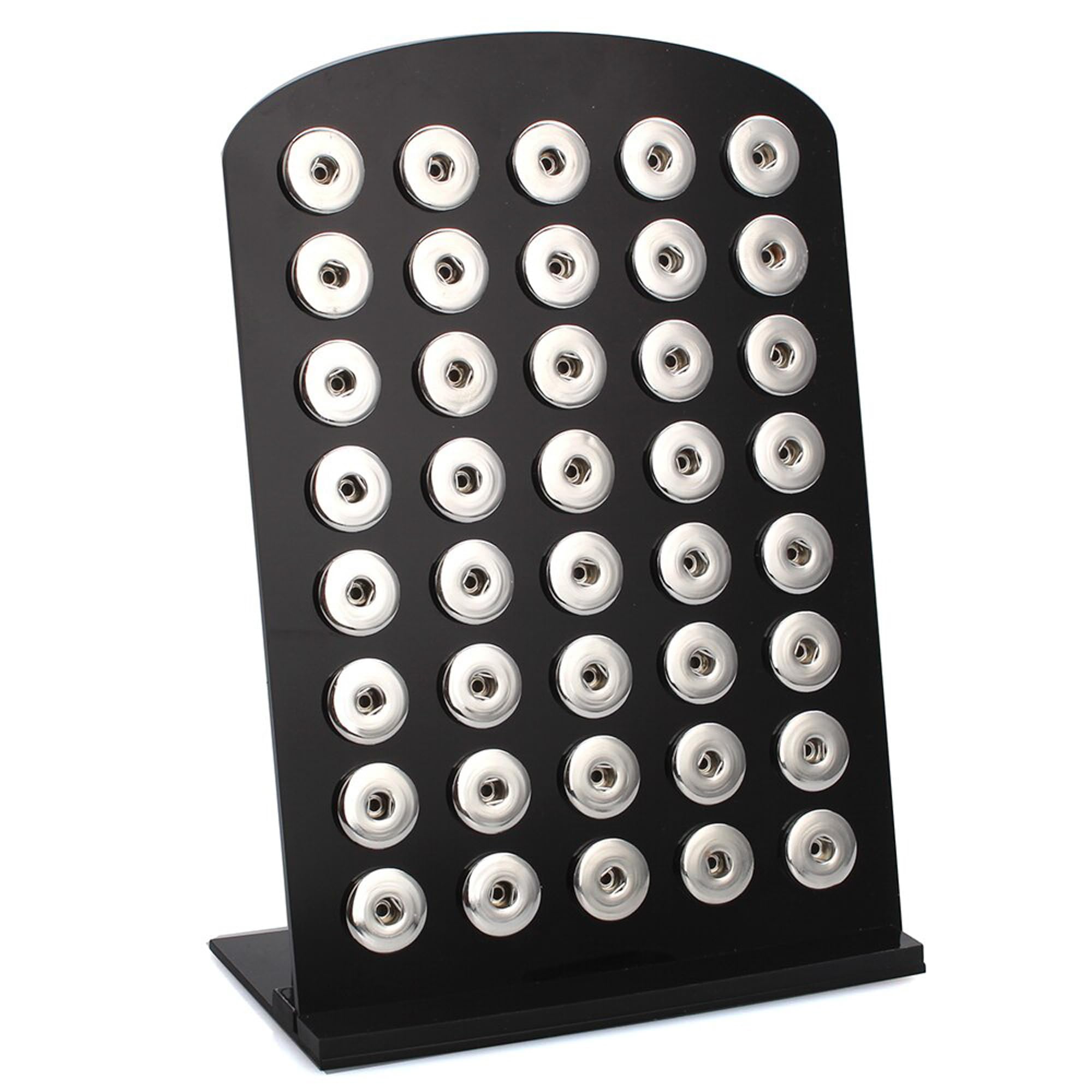 Amazon.com: Acrylic Snap Jewelry 40 Ginger Charm Organizer Black ...