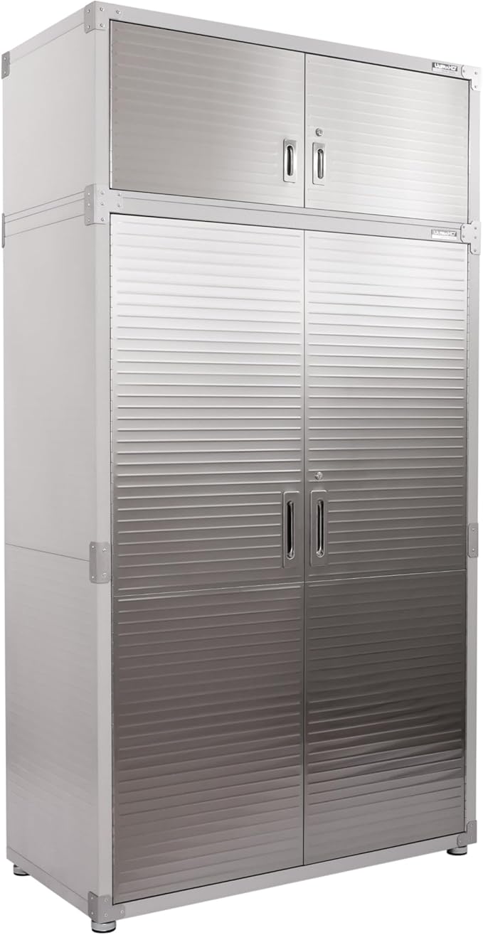 Amazon.com: UltraHD® 2-Piece Mega Storage Cabinet Set, Granite : Home ...