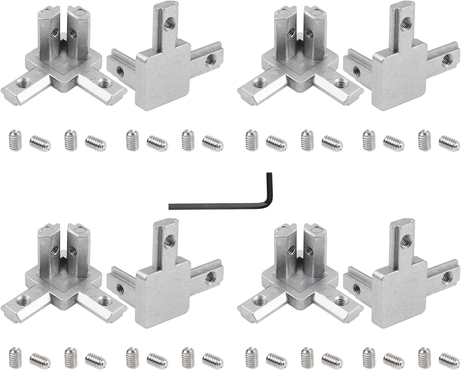 Amazon.com: Antrader 12-Pack 3-Way End Corner Bracket Connector for T ...