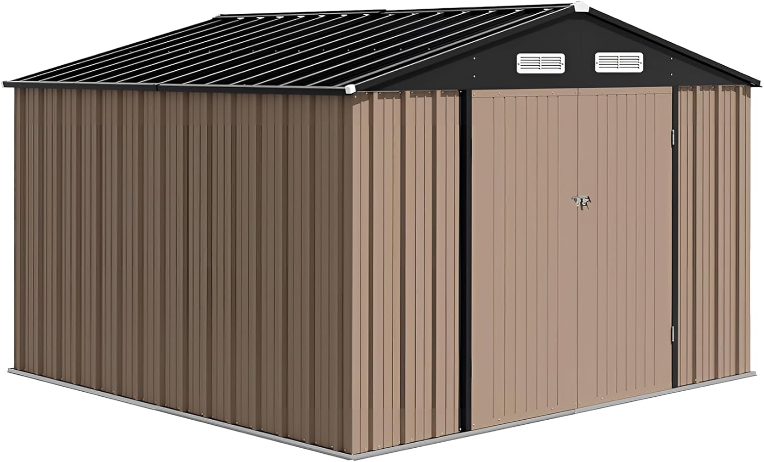Amazon.com : GAOMON 8x10 Shed Metal Outdoor Storage Shed, Large Tool ...