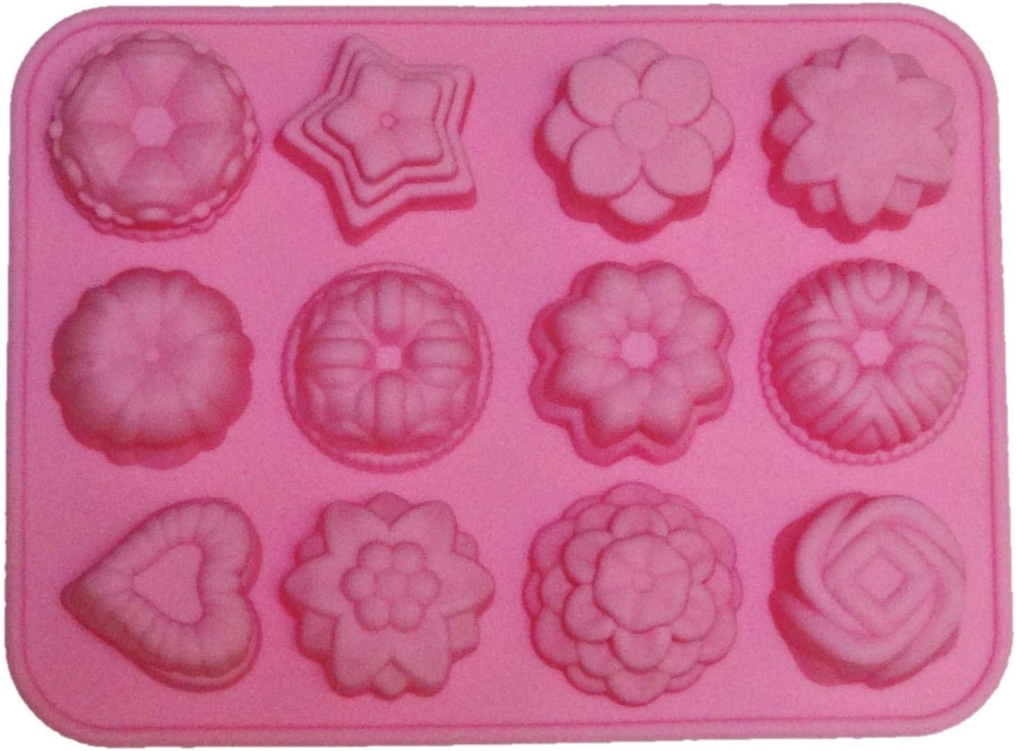 Amazon.co.jp: [NIUZHATANG] シリコン型 フラワー レジン キャンドル 手作り石鹸に (ピンク) : ホーム＆キッチン