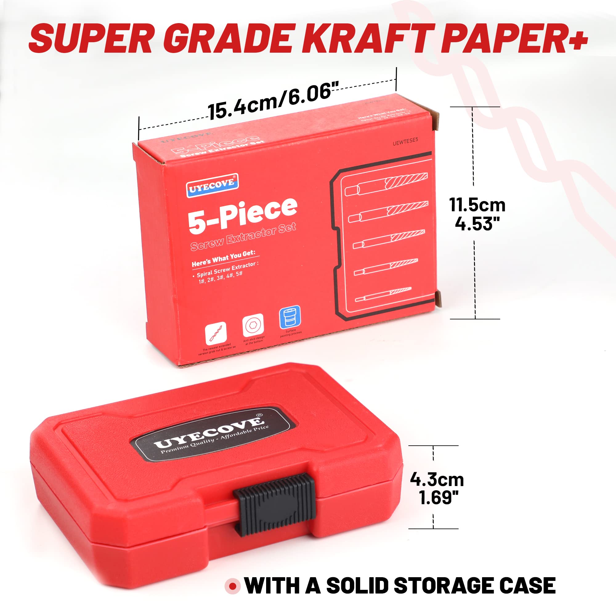 Screw Extractor Set 7-Piece Damaged - Easy Out Bolt Remover For ...