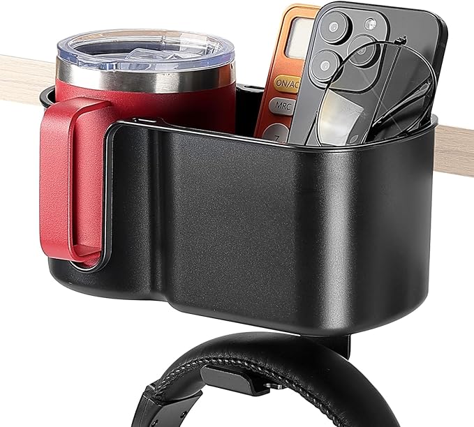 Amazon.com: KEMIMOTO Desk Cup Holder with Headphone Hanger, 2 in 1 ...