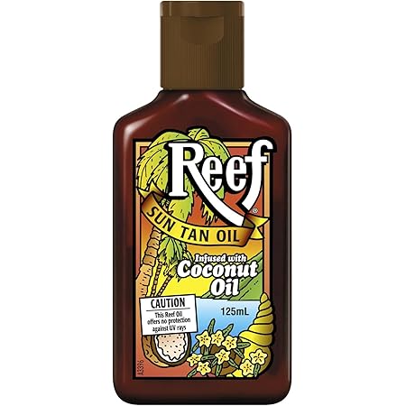 Amazon.com : Reef Dark Sun Tan Oil Coconut 125ml (SPF30+) : Beauty ...