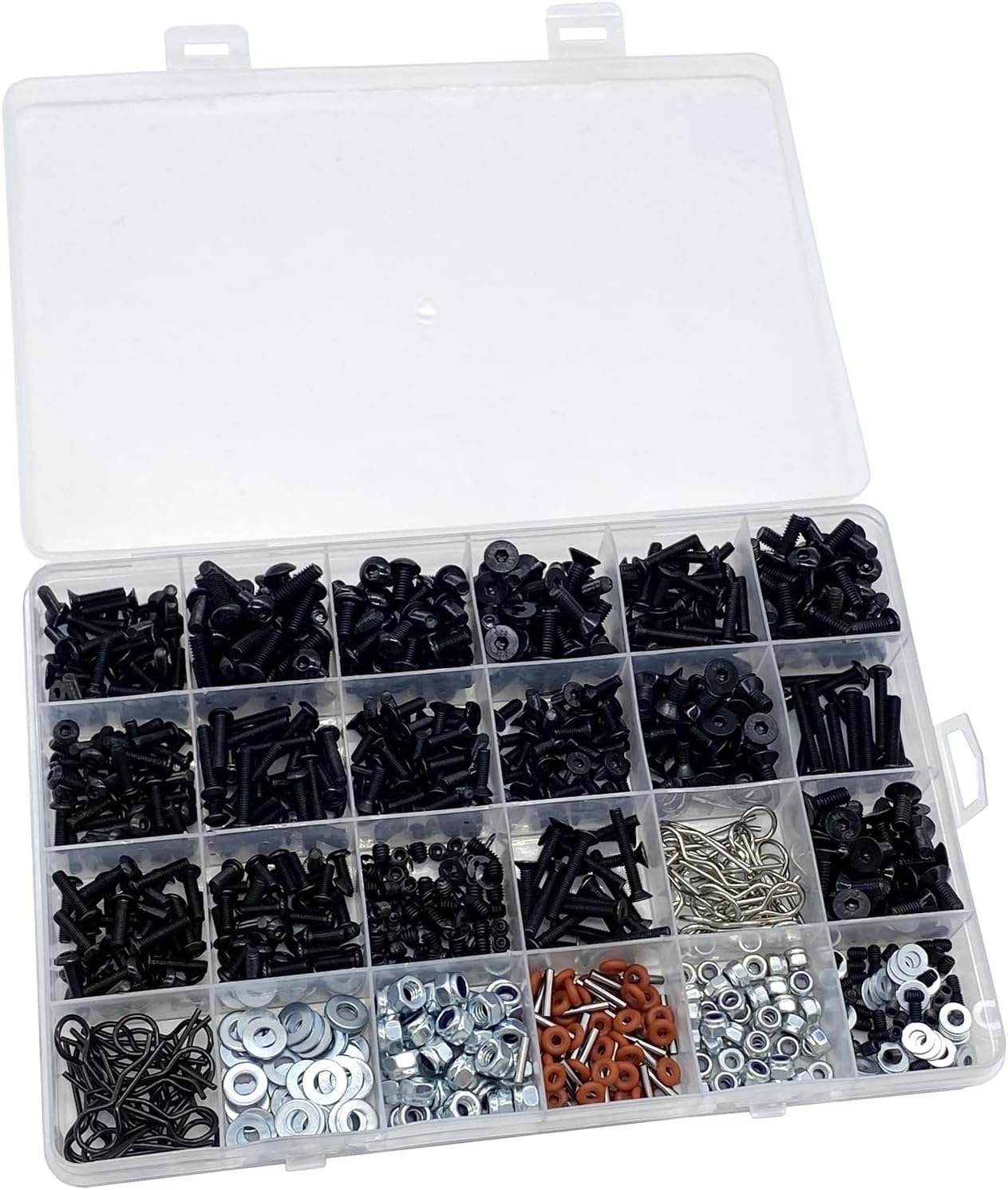 Amazon.com: RC Screw Kit 1000pcs RC Car Screws, RC Hardware Kit for ...