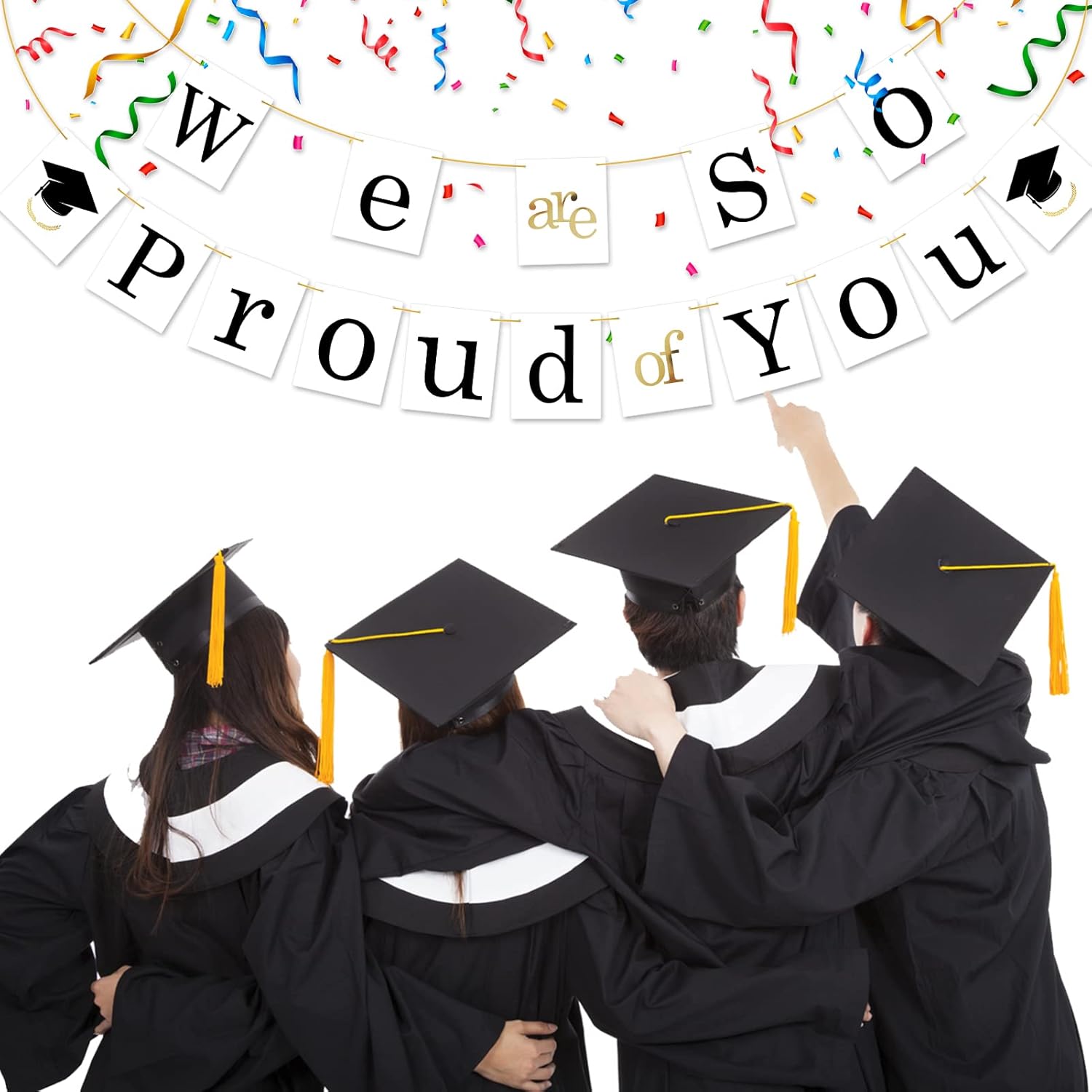 Amazon.com: Konsait Graduation Banner Congratulations Graduation Party ...