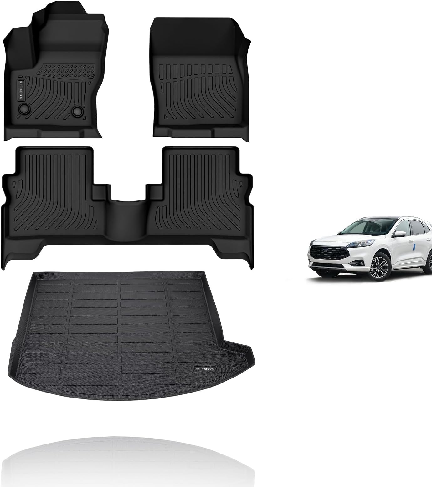 Amazon.com: biosp Car Rear Trunk Mat Cargo Liner Replacement for Escape ...