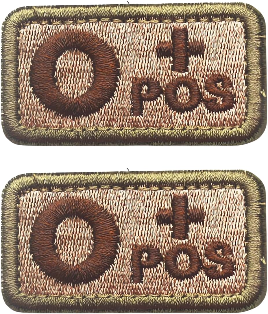 Amazon.com: 2 PCS Blimark Blood Type Patches, O+ Positive POS Patches ...
