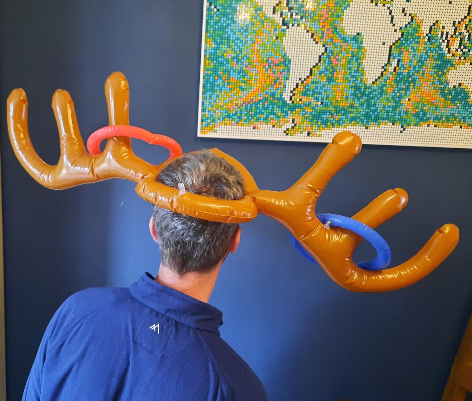 Christmas Party Games Inflatable Reindeer Ring Toss Game for kids ...