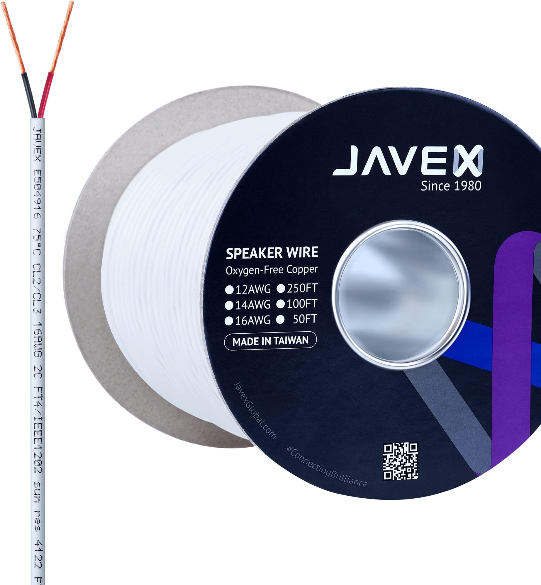 JAVEX 16/2 Speaker Wire [UL Listed CL2R/CL3R Riser] 16 Gauge Oxygen ...