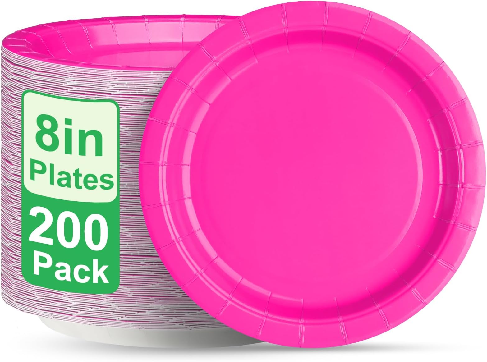 Amazon.com: Thenshop 300pcs Paper Plates, 7 Inch Round, Disposable ...