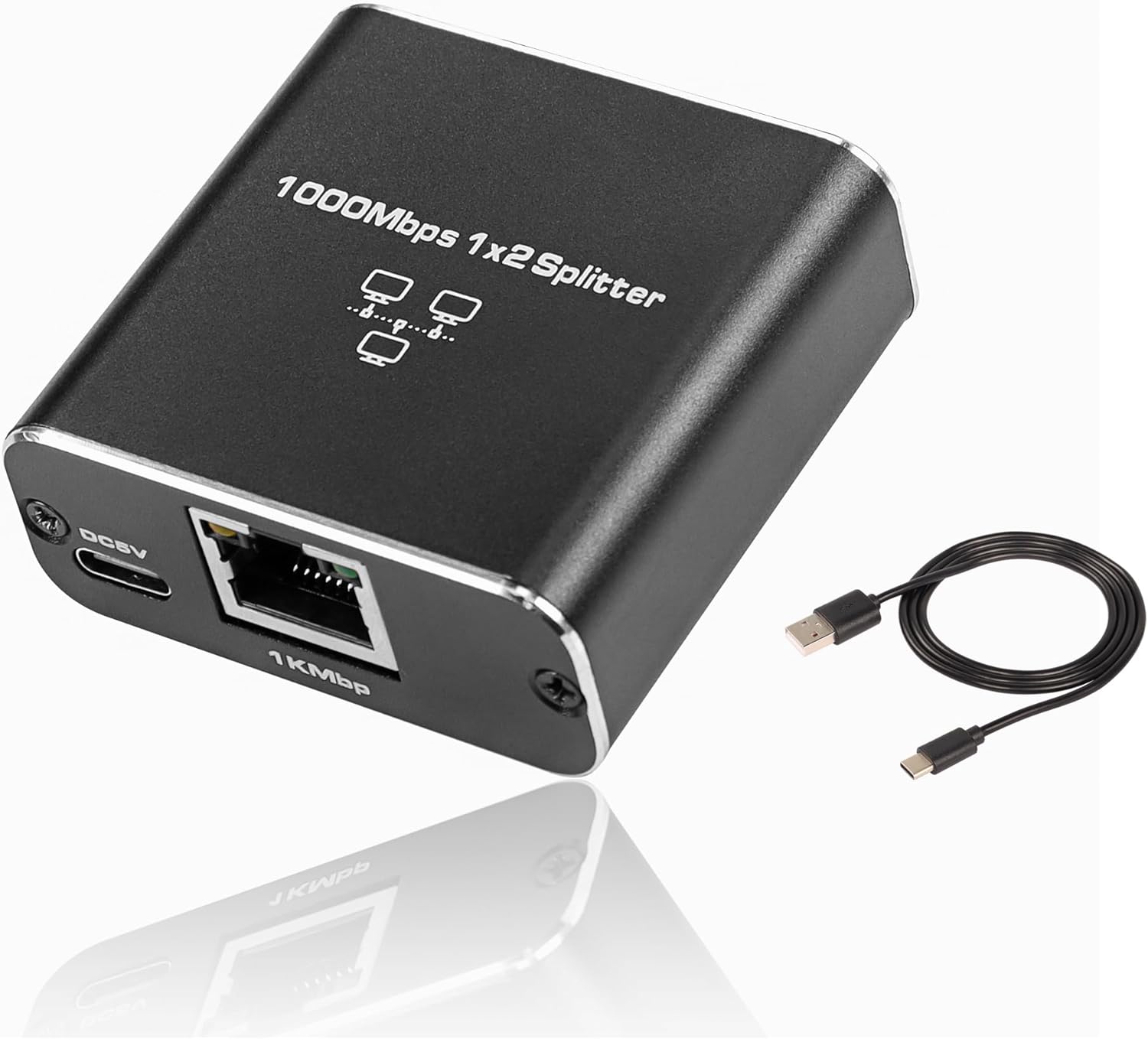 SinLoon Ethernet Gigabit Network Splitter, RJ45 1 to 2 1000/100Mbps ...