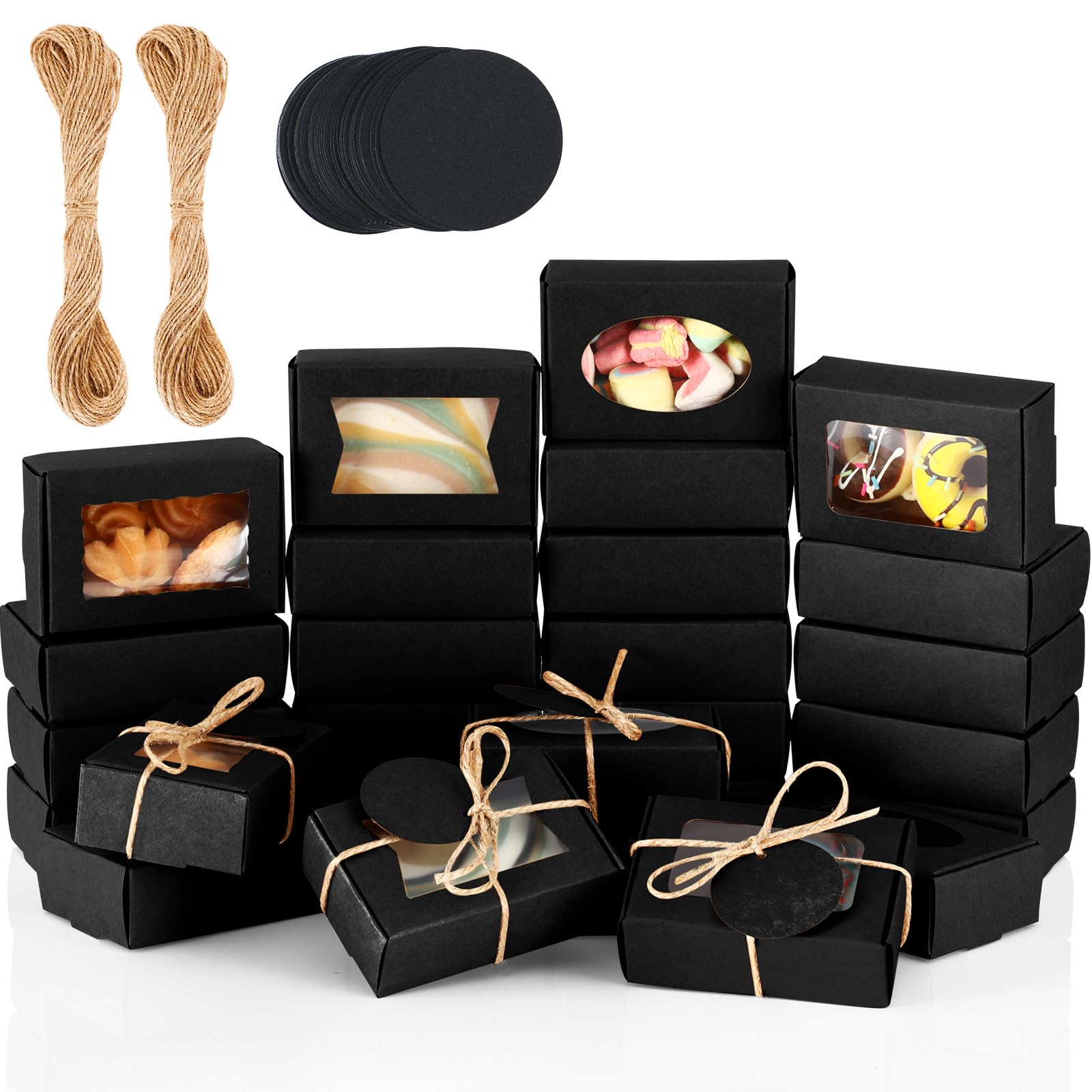 Amazon.com: Yexiya 60 Pcs Soap Boxes for Homemade Soap 3.55 x 2.4 x 1.2 ...