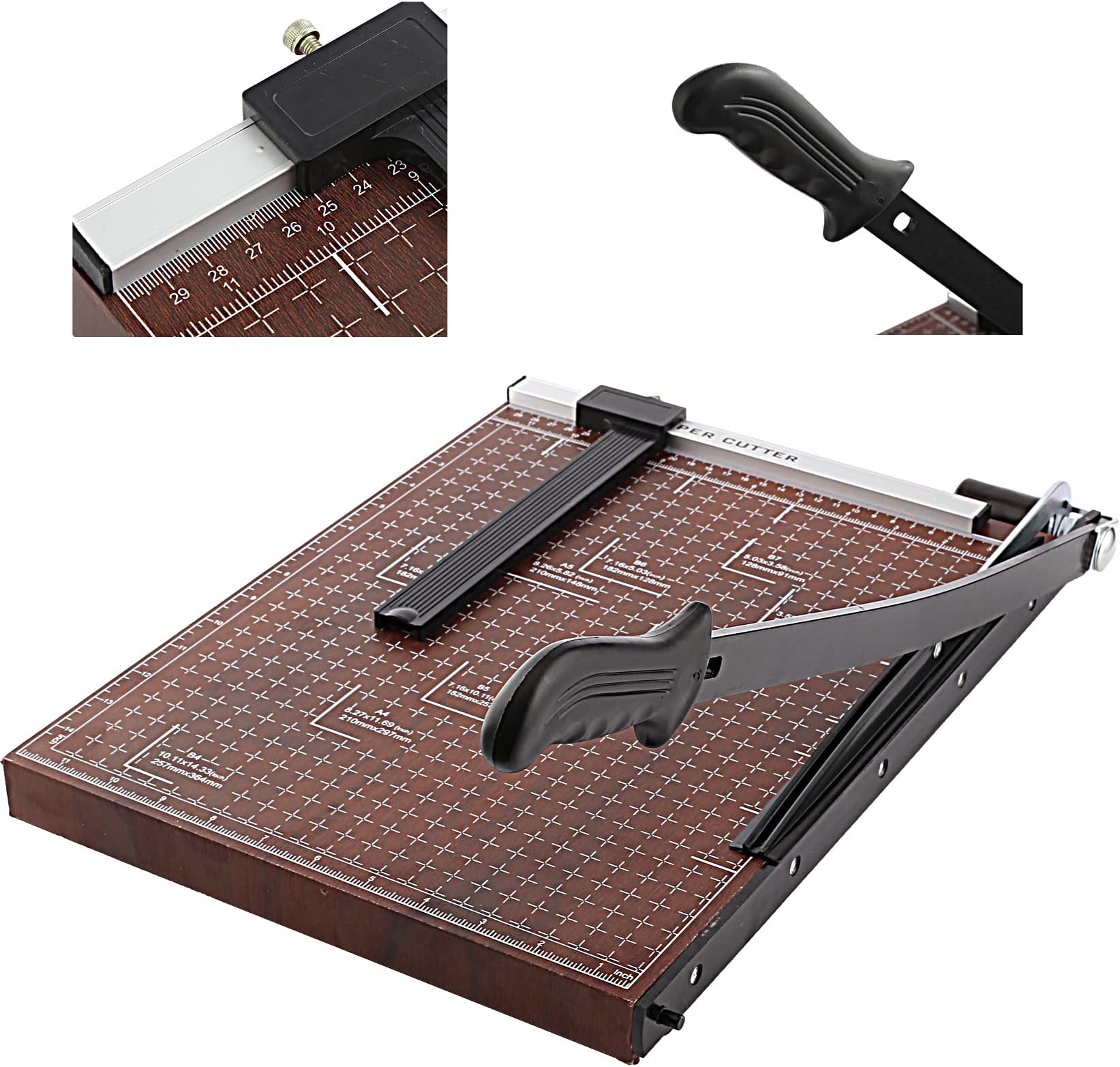 Amazon.com : Vailsa Guillotine Paper Cutter, A3-B7 Paper Trimmer with ...