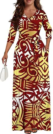 Hawaiian Women's Print Dress Custom Samoa Comfortable Casual Polynesian ...