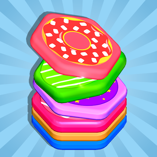 Hexa Sort Donut Stack Puzzle: Hexa Donut Sort Merge Master - Hexa Color Sort Donut Block Sorting ...