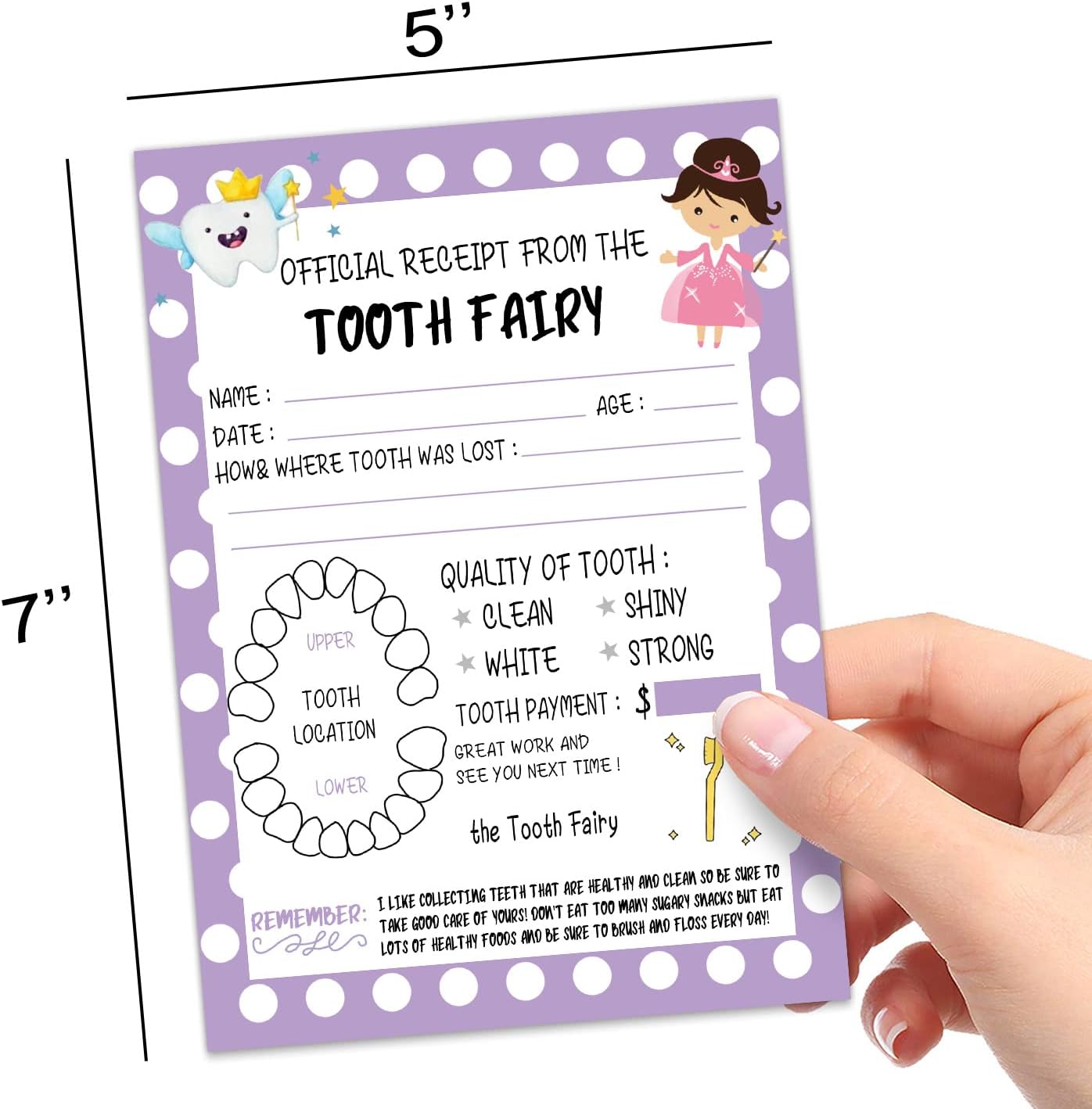 Tooth Fairy Certificate, Report Card & Receipt Set - Australia | Ubuy