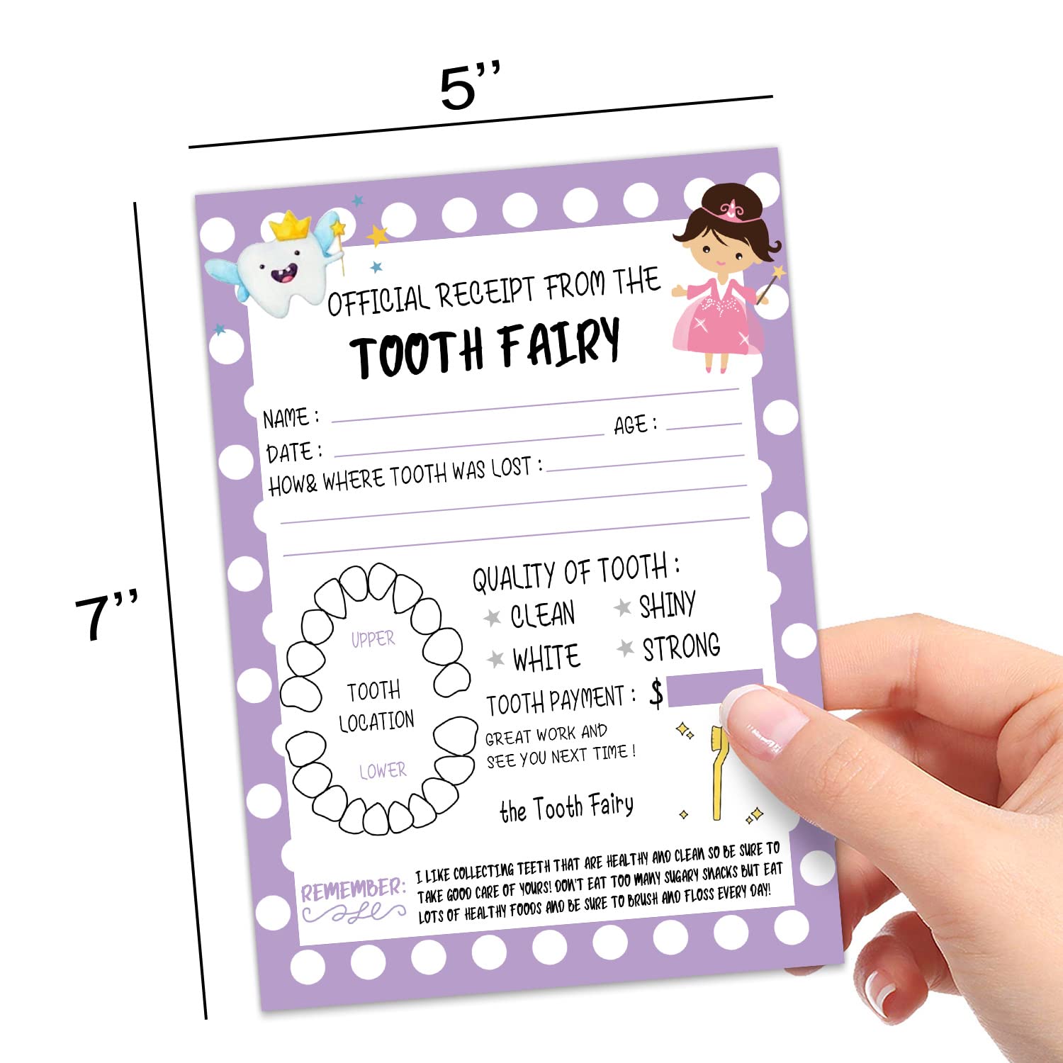 Snapklik.com : Tooth Fairy Paper Certificate For Kids, Tooth Fairy ...