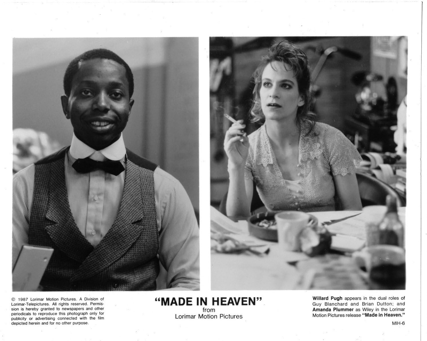 Amanda Plummer Smoking Made In Heaven Original 8x10 glossy photo F9303 ...