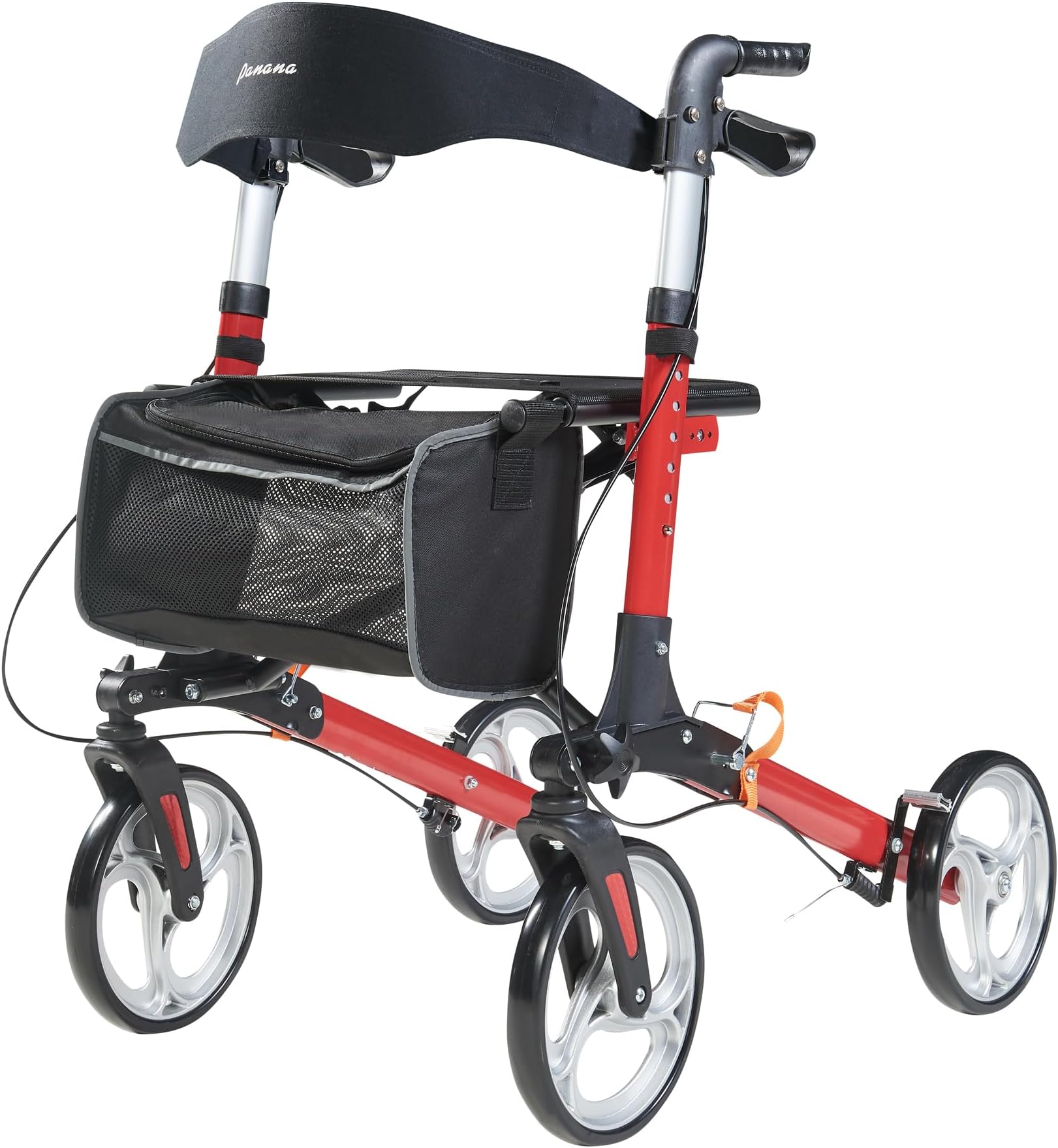 Amazon.com: Panana Foldable Rollator with Seat Padded Backrest ...