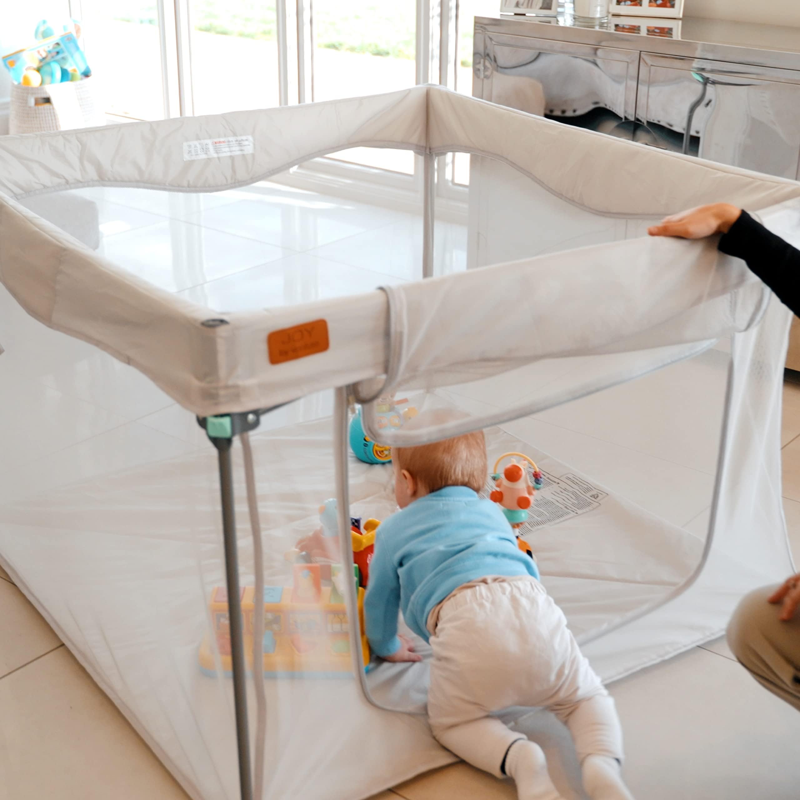 Round PLAYPEN Apollo Quattro Very Large Wooden Play Pen with Play-mat ...