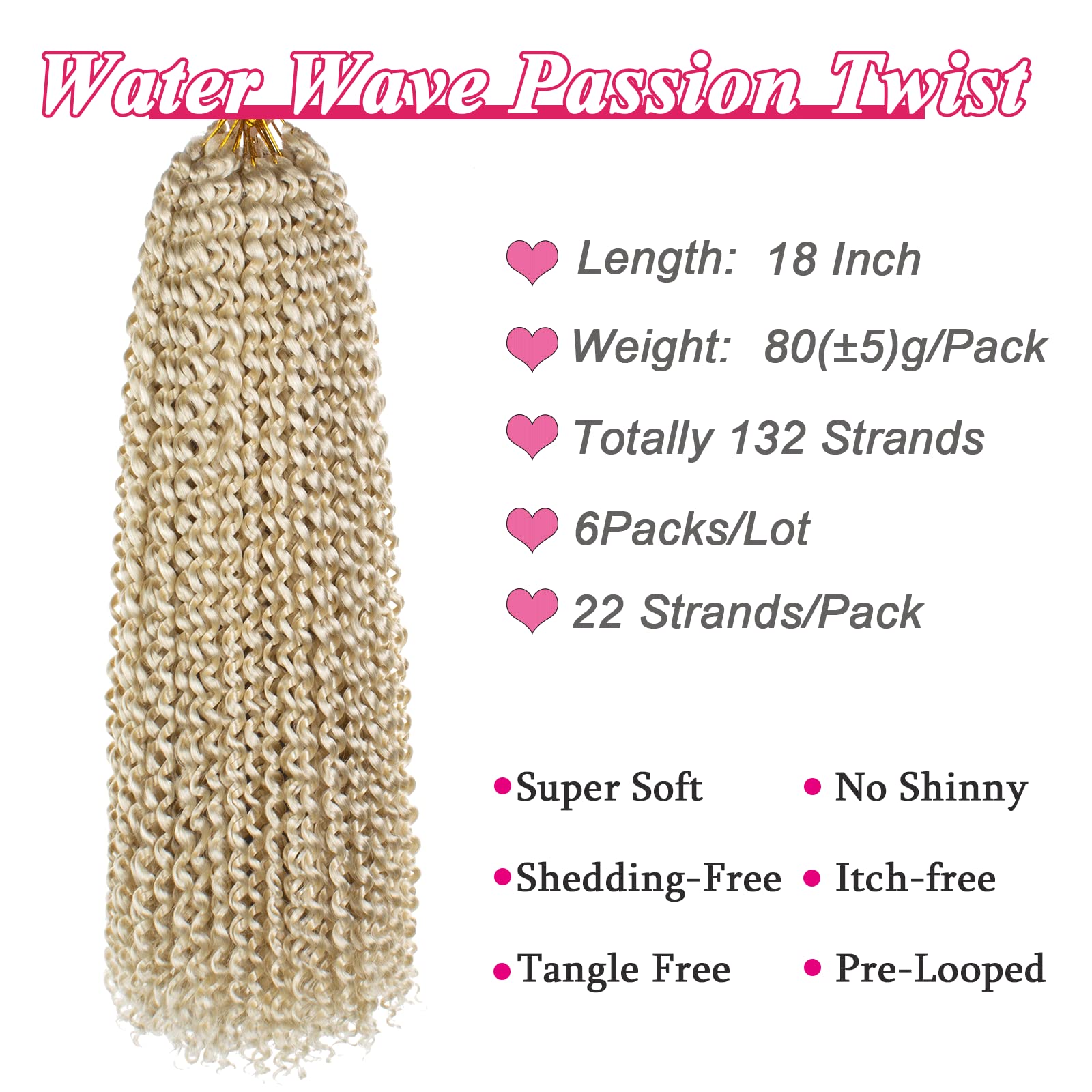Snapklik.com : 18 Inch Water Wave Crochet Braids Hair For Butterfly ...