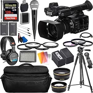 Panasonic AG-AC30 Full HD Camcorder w/Touch Panel LCD Screen, Built-in ...