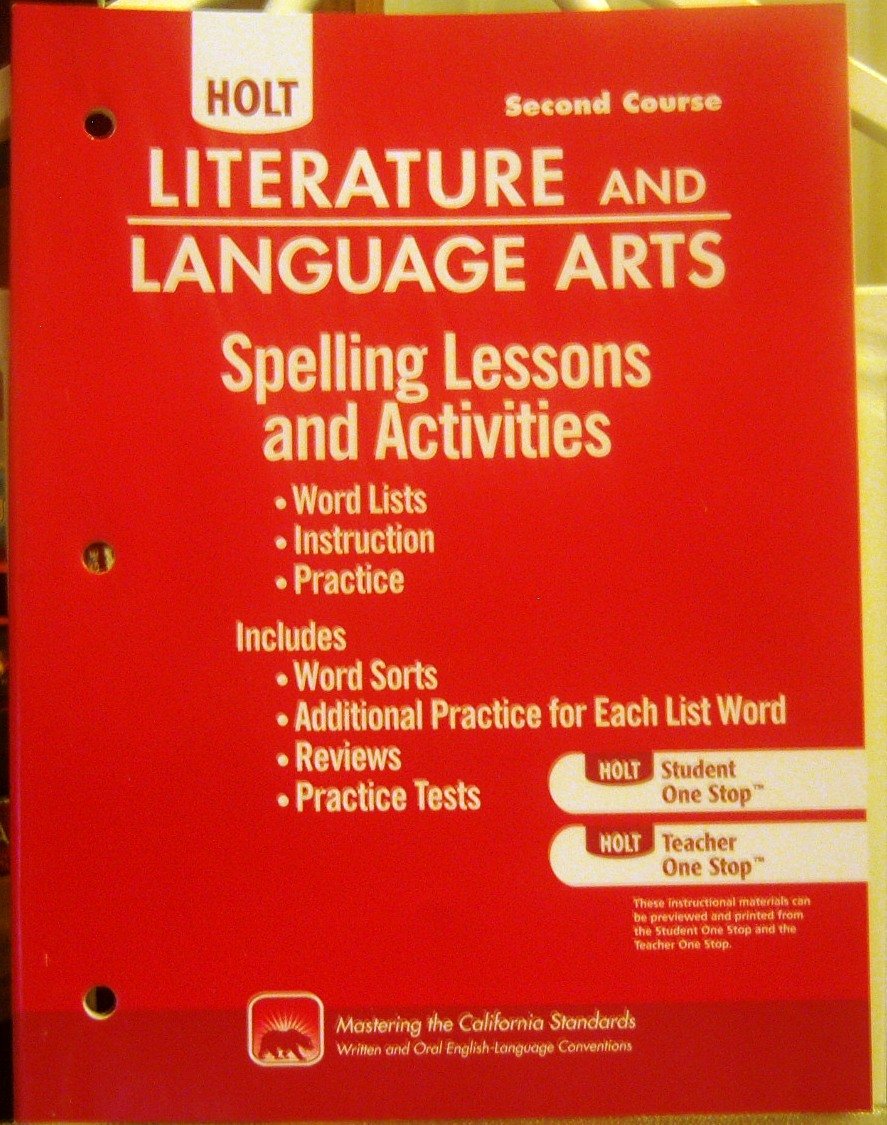 Amazon.com: Holt Literature and Language Arts: Spelling Lessons and ...
